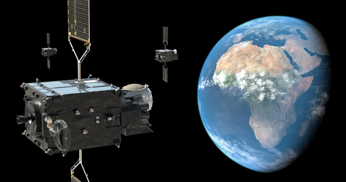 „Brain“ and camera cover for new European weather satellite | Beyond Gravity